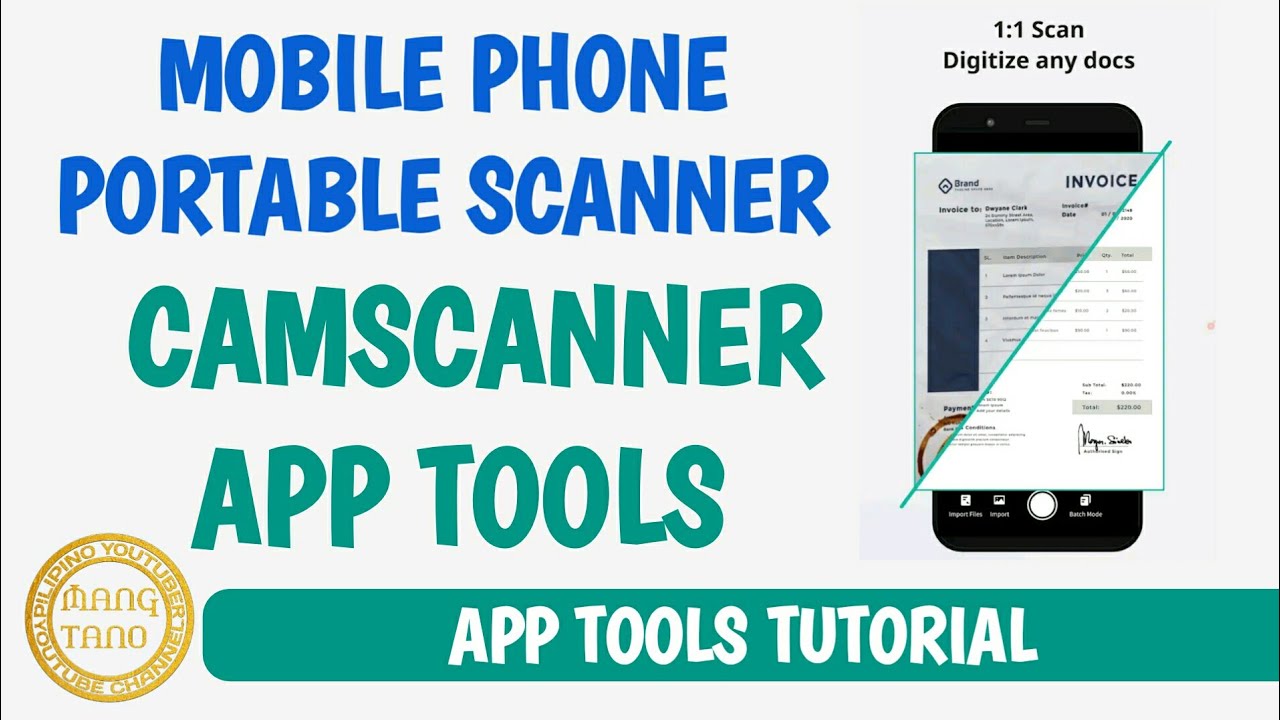 CAMSCANNER IMAGE TO PDF TUTORIAL 2022 - YouTube