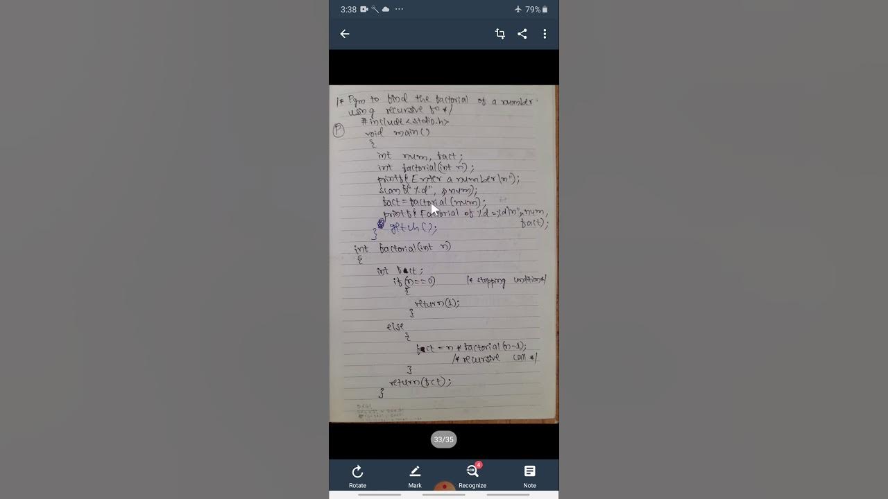 CPS_Module 4_Lecture 7_Recursion_Examples_Factorial; isPrime - YouTube