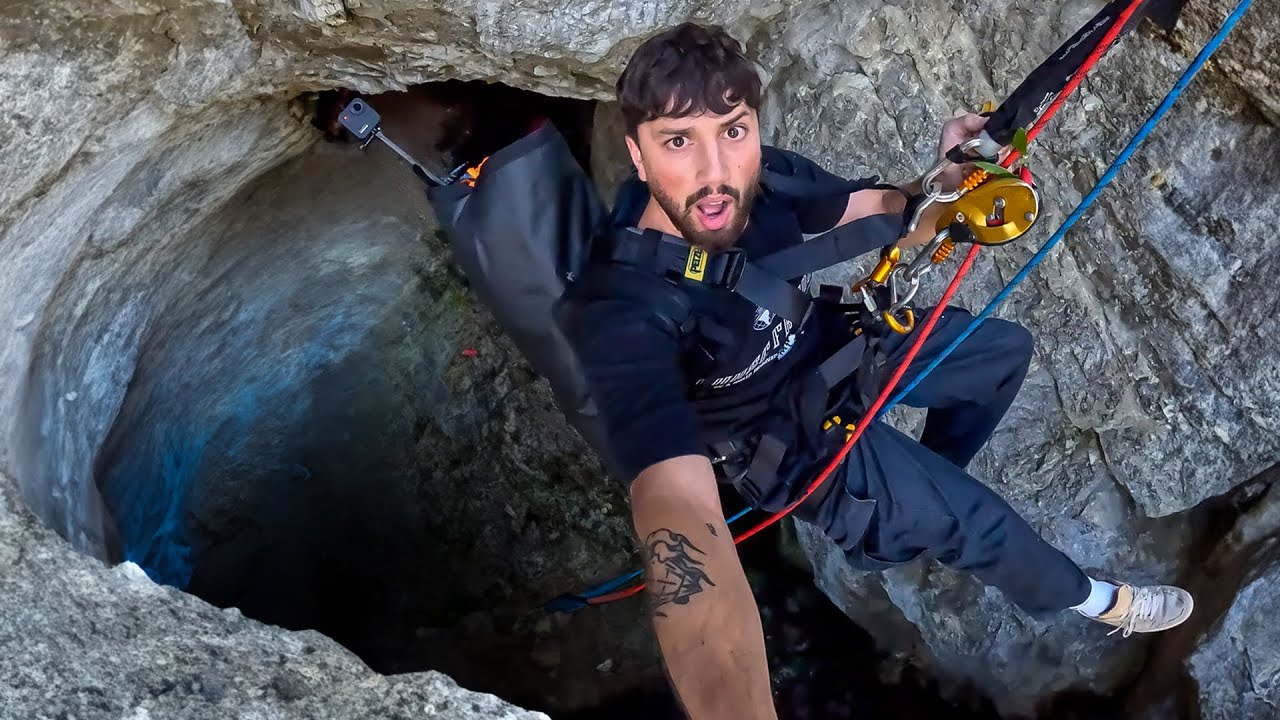 Dropping Into A Cave And Surviving The Night! - YouTube