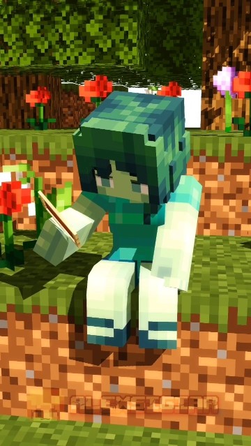 Zombie Girl with poop fart sphere from world older foto - minecraft ...