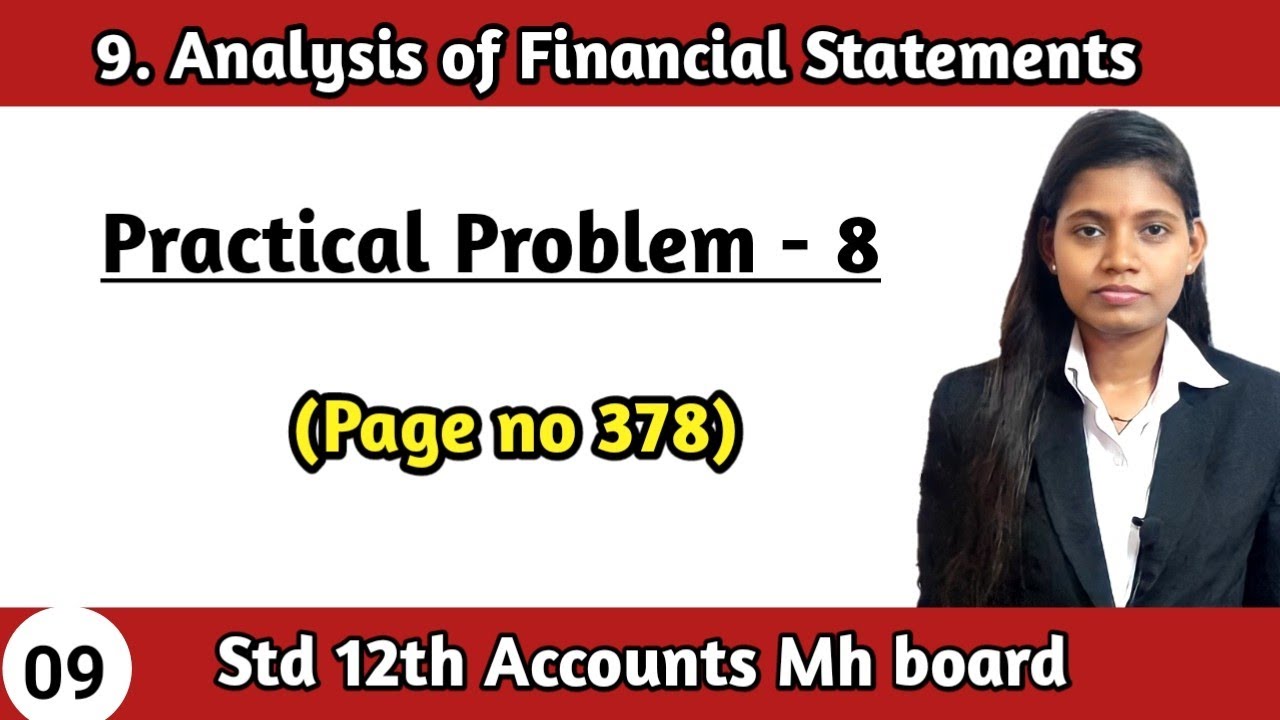 Practical Problem question 8 class 12 bk chapter 9 analysis of financial statements hsc board ...