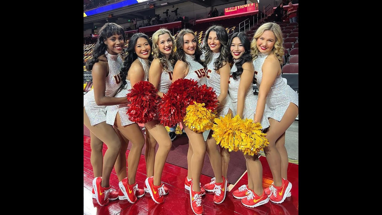 ️ USC Song Girls Fight On! ️💛 USC Trojans Pac-12 College Basketball ...