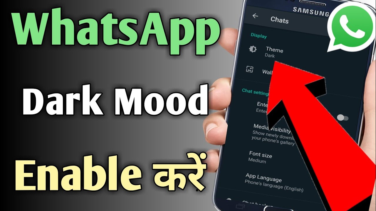 WhatsApp Dark Mode! How to enable on iOS and Android | How To Enable ...