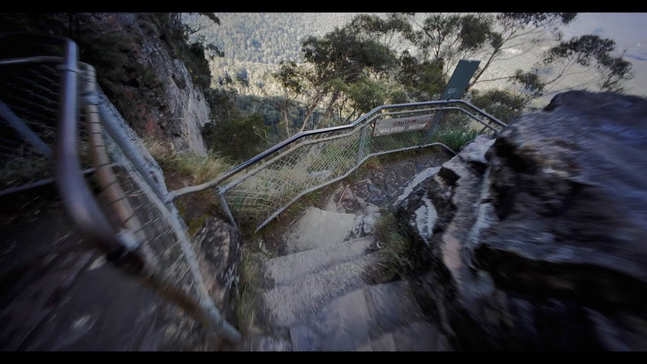 The Giant Stairway 998 steps Descent, Blue Mountains National Park ...