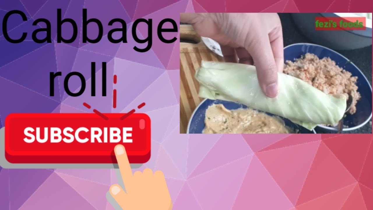 Cabbage Homemade Rolls/ Mince Chicken stuffed roll - YouTube