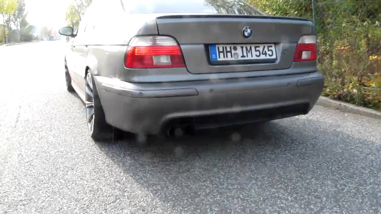 BMW E39 530dA with KBR Exhaust Part 1/3 - YouTube