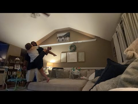 Wrestling with dad, first time in a while 