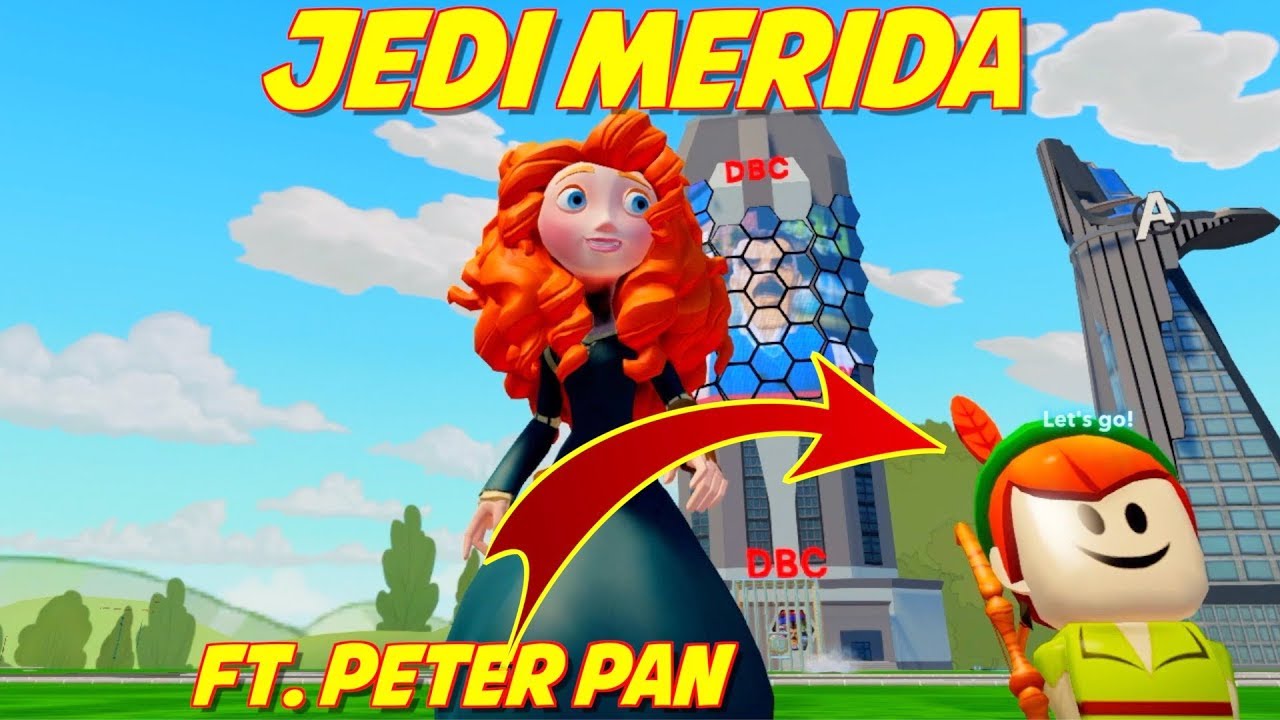 Brave Princess Merida ft Peter Pan | Jedi Merida Animated Toys ...