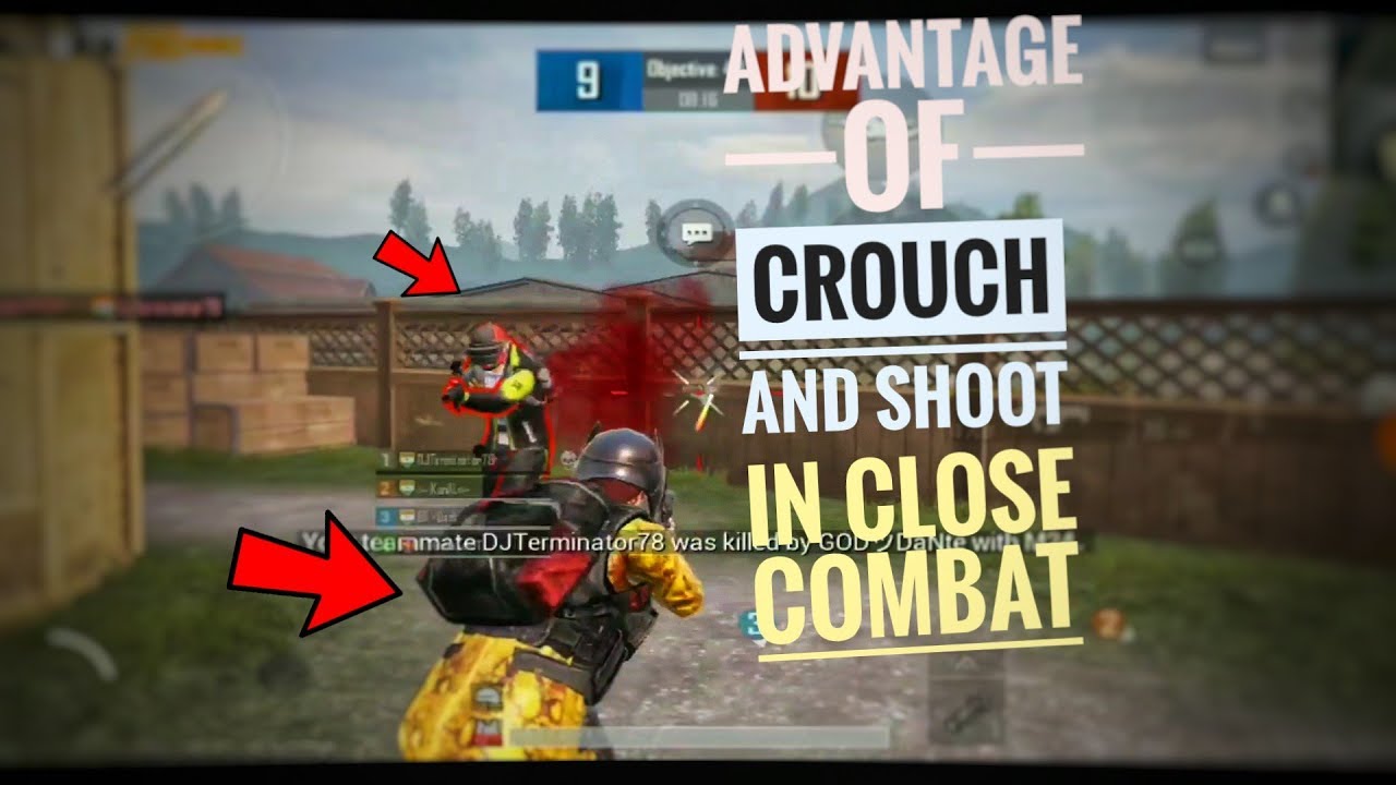 ADVANTAGE OF CROUCH AND SHOOT IN CLOSE COMBAT | pubg mobile ...