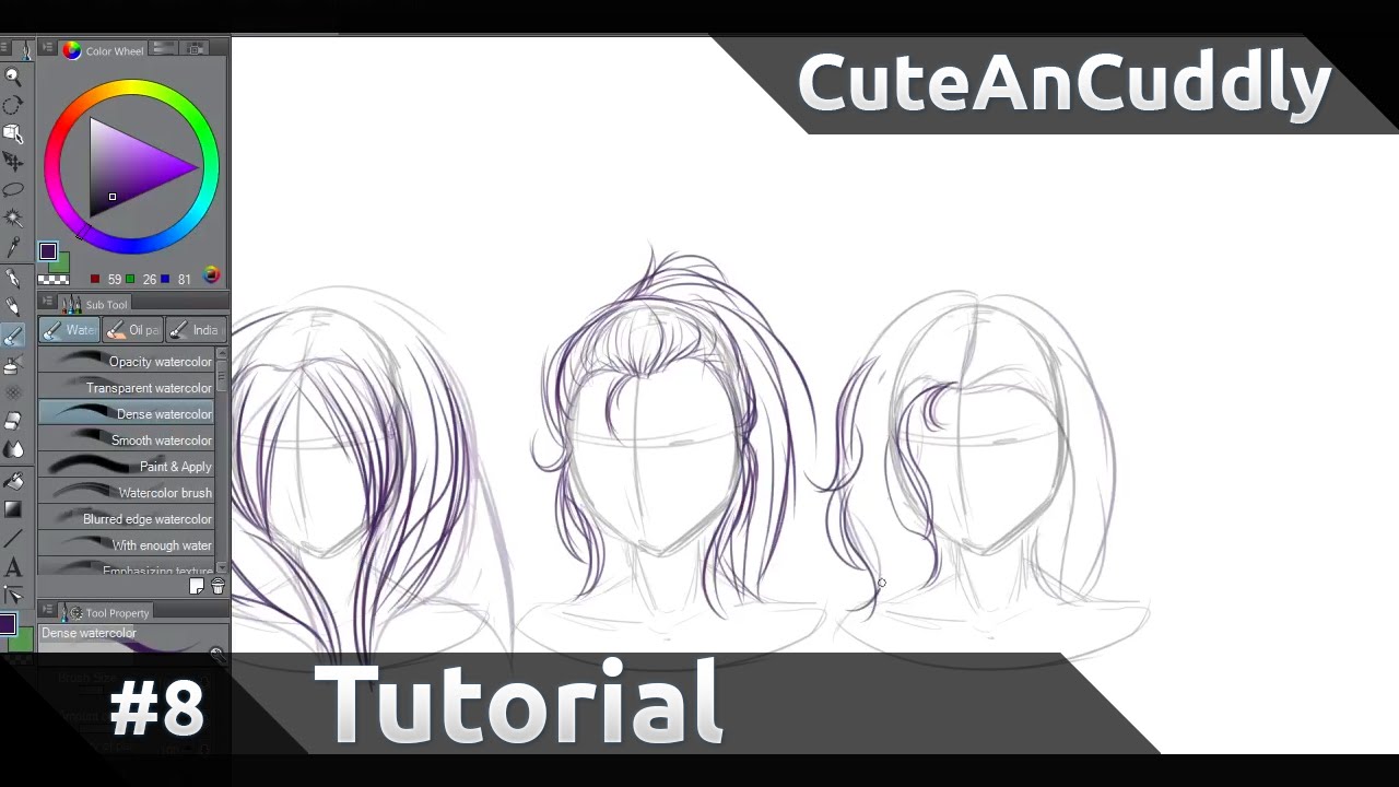 [Tutorial] Basic Hair - YouTube