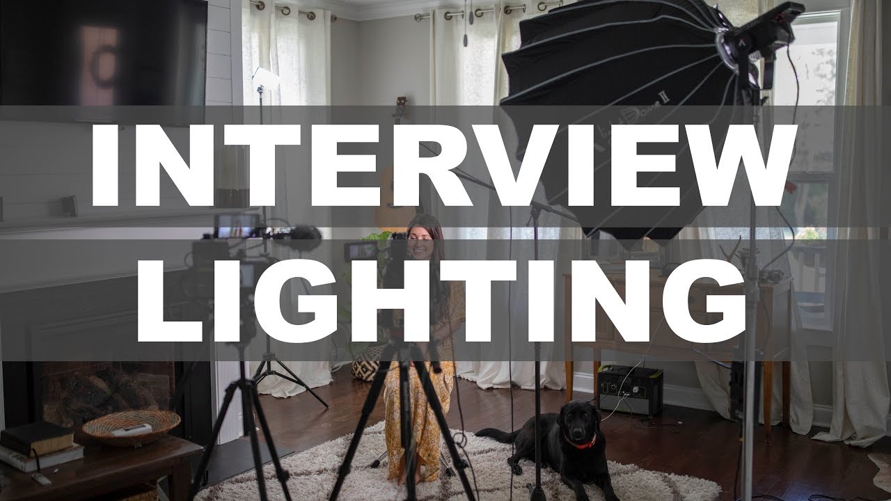 Interview Lighting Setup | Aputure 120D II + Amaran F7 - YouTube