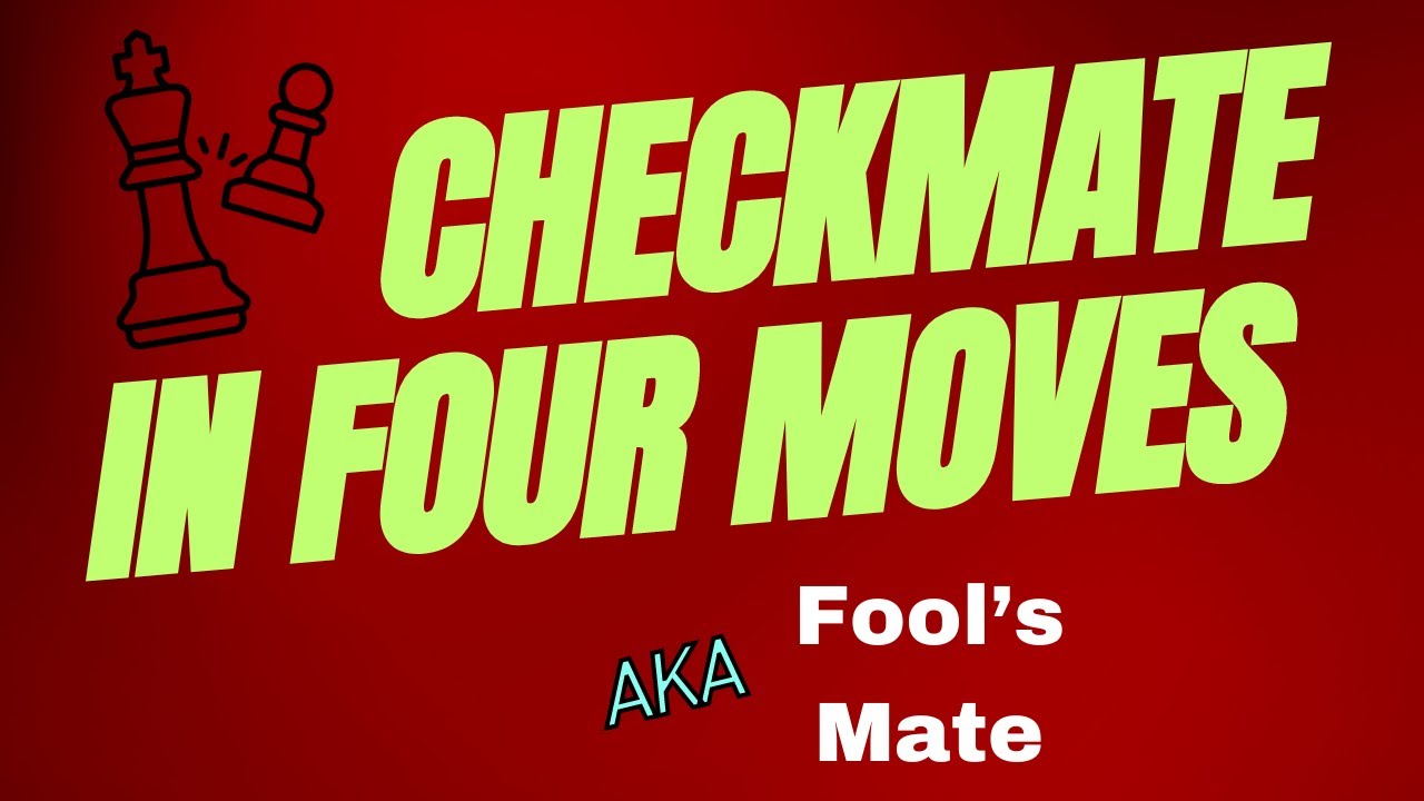 How to do a 4 move checkmate in Chess - YouTube