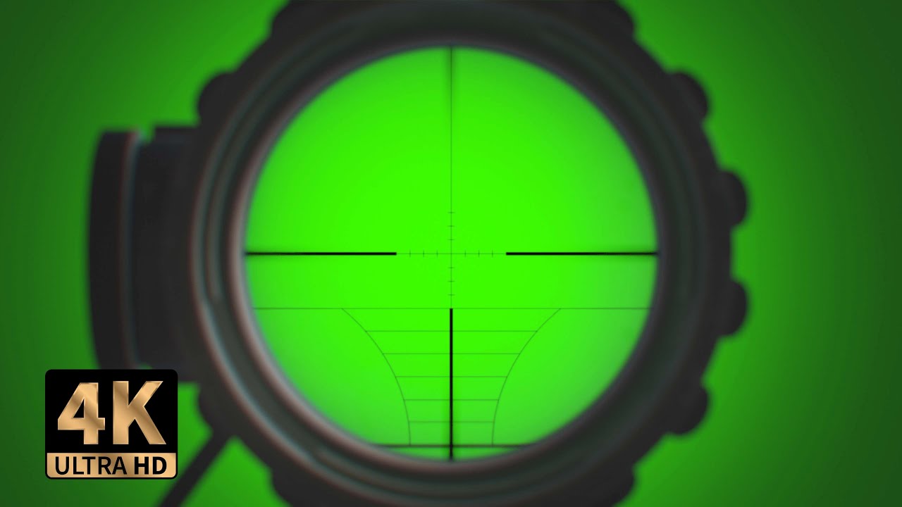FREE Call of Duty SNIPER SCOPE 4K Realistic Green Screen Chromakey COD ...