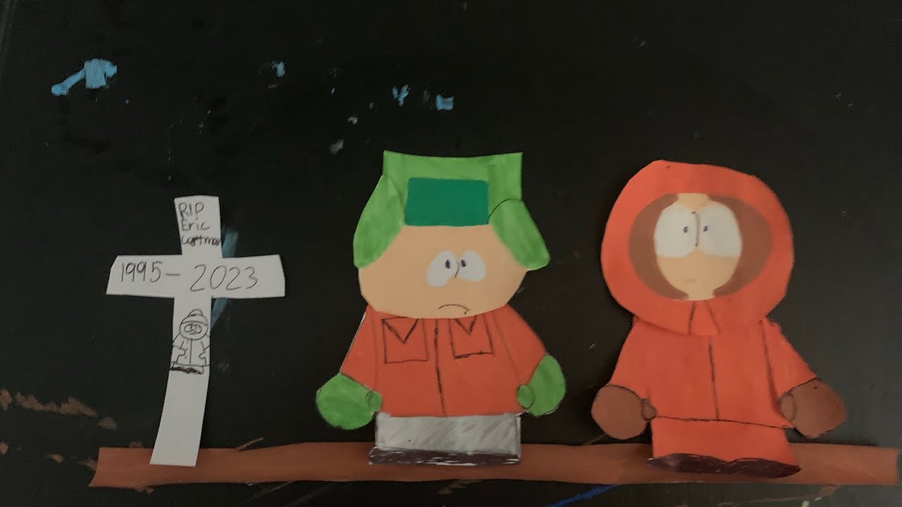 The death of Eric Cartman: South Park, stop motion - YouTube