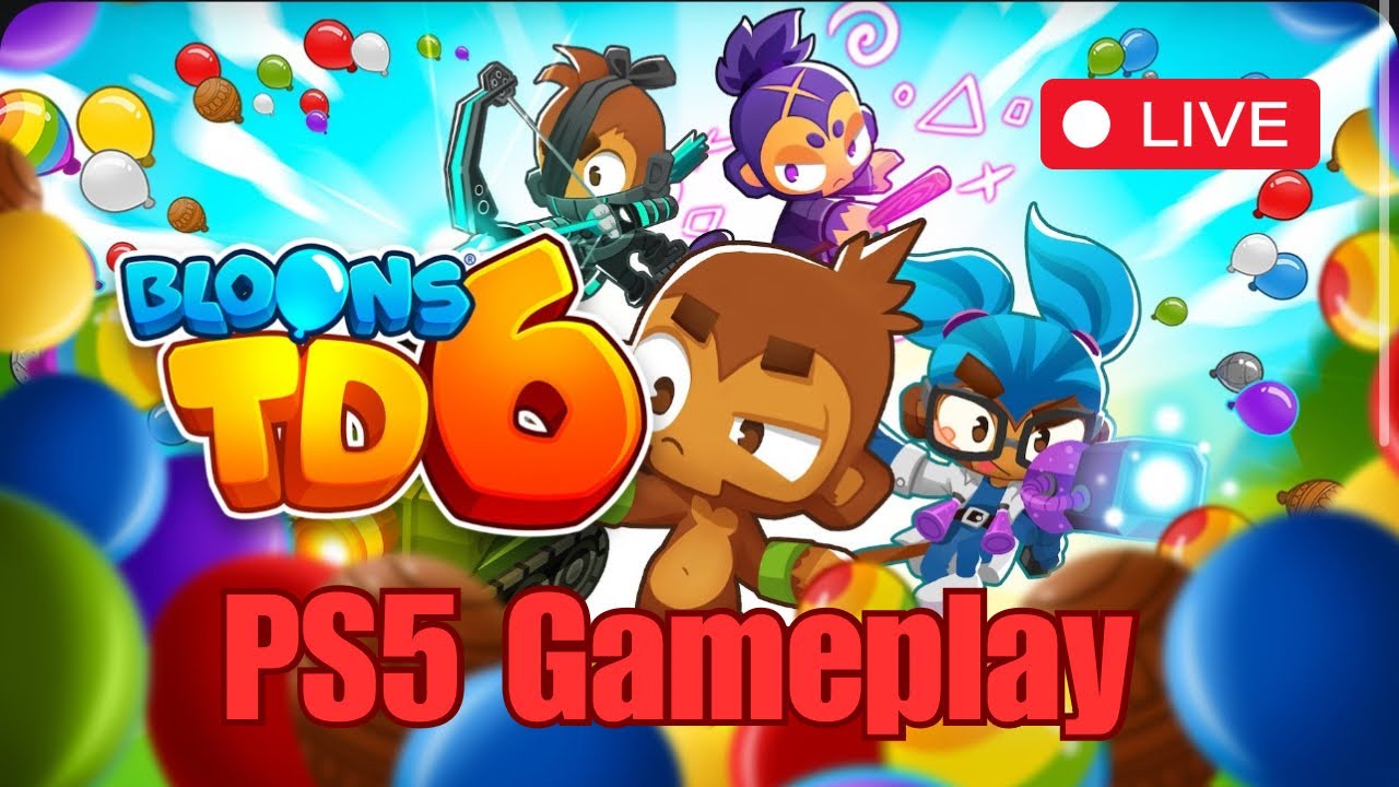 🔴Live Bloons Tower Defense 6 PS5 Gameplay No Commentary HD | One Two ...