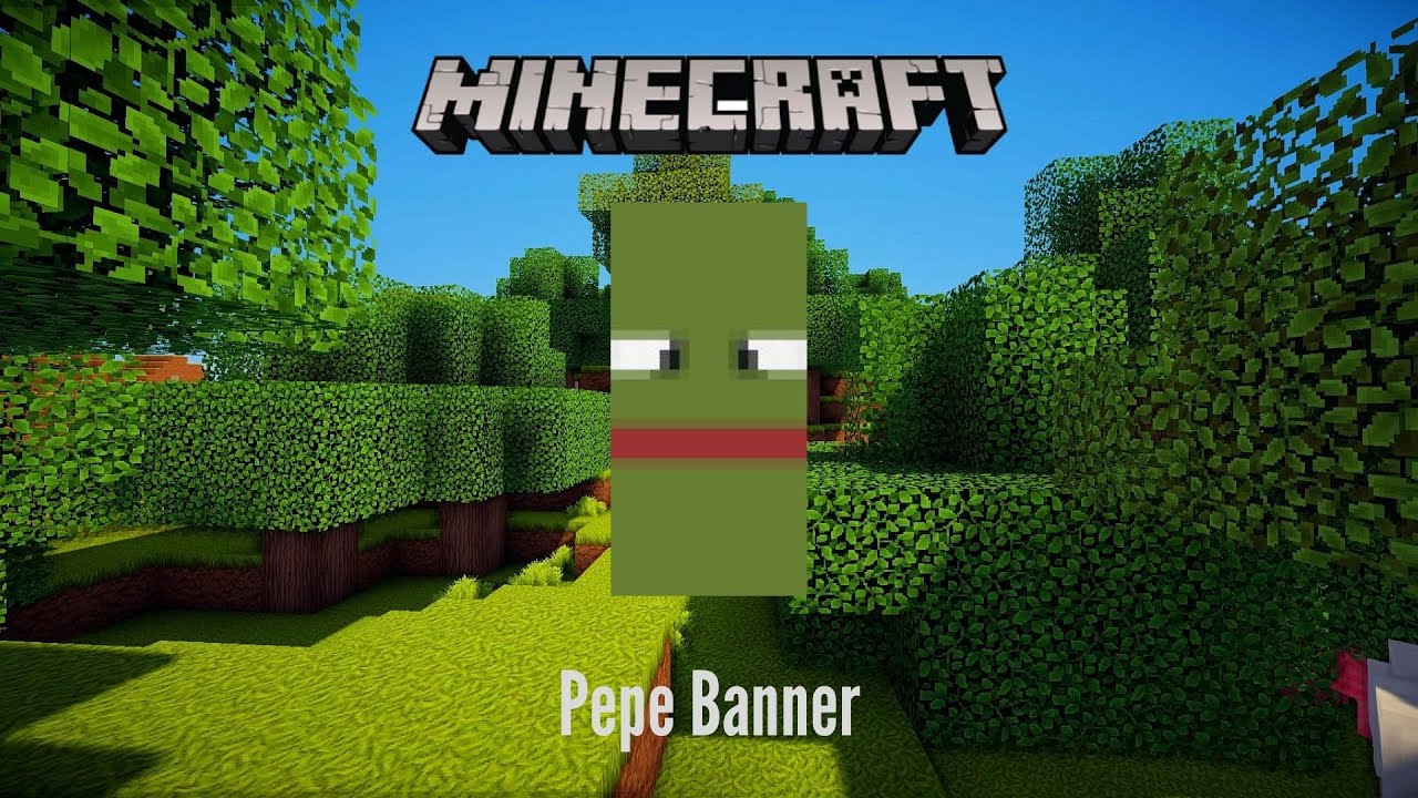 Minecraft Tutorial - Pepe Banner - YouTube