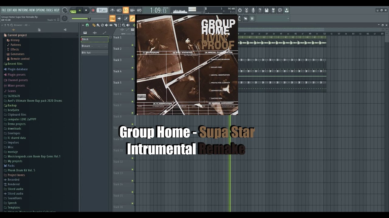Group Home - Supa Star Instrumental Remake - YouTube