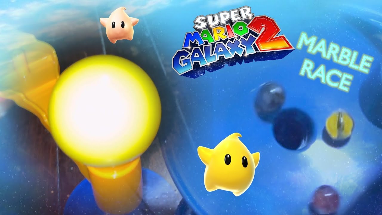 Super Mario Galaxy MARBLE RACE 2 💫 - YouTube