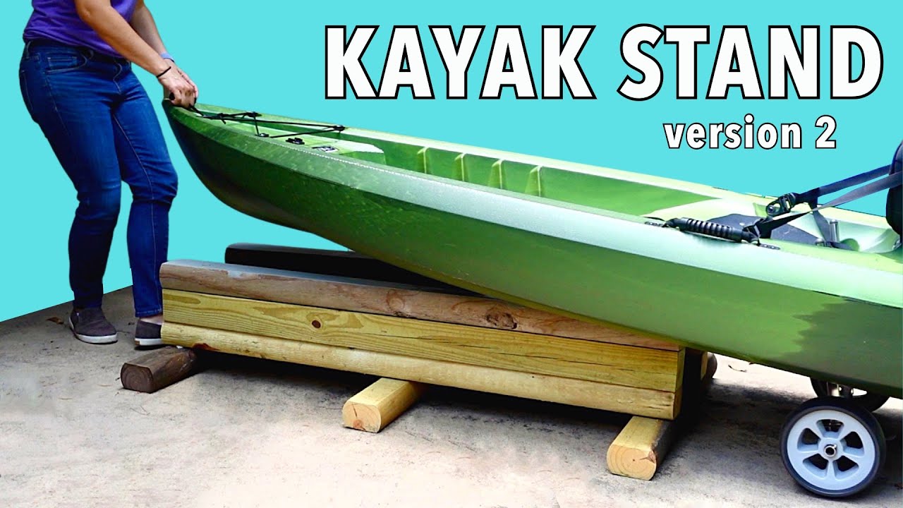 How to Make a Simple Kayak Stand (Version 2) - YouTube