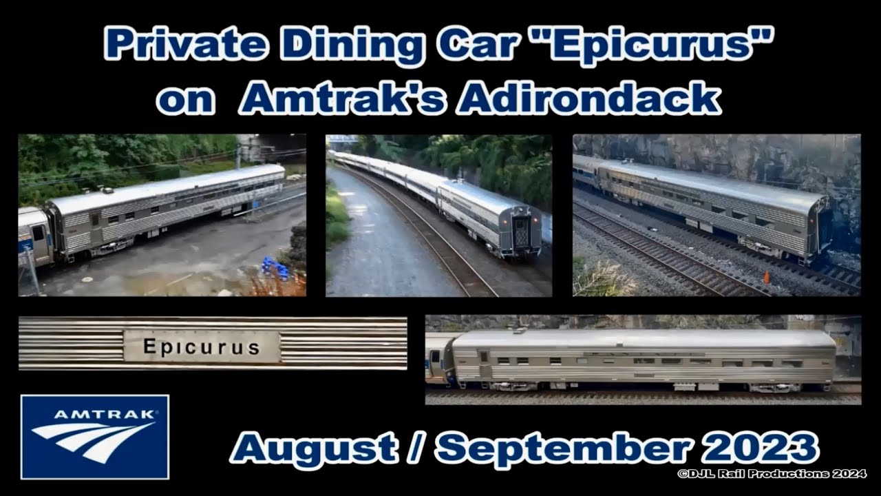 Private Dining Car "Epicurus" on Amtrak's Adirondack | Aug/Sep 2023 - YouTube