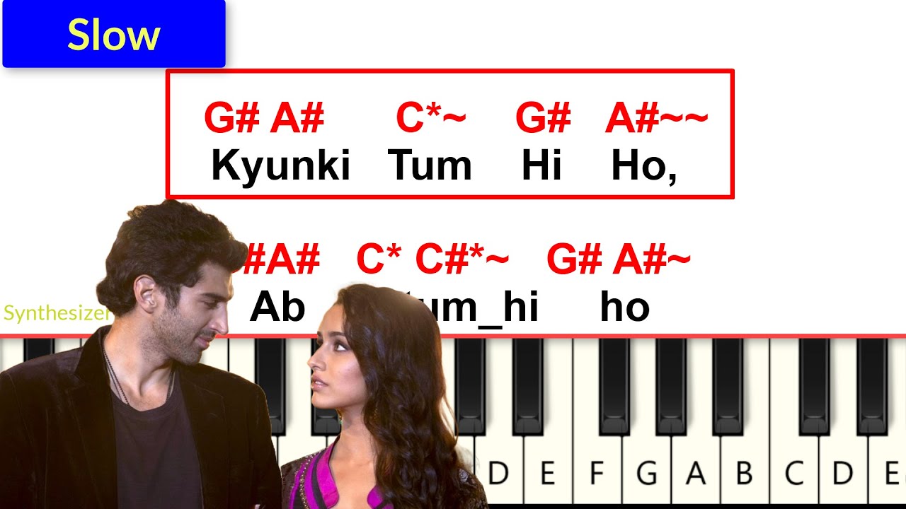 Tum Hi Ho - Easy Piano Tutorial with Notes - Aashiqui 2 - Hum Tere Bin ...