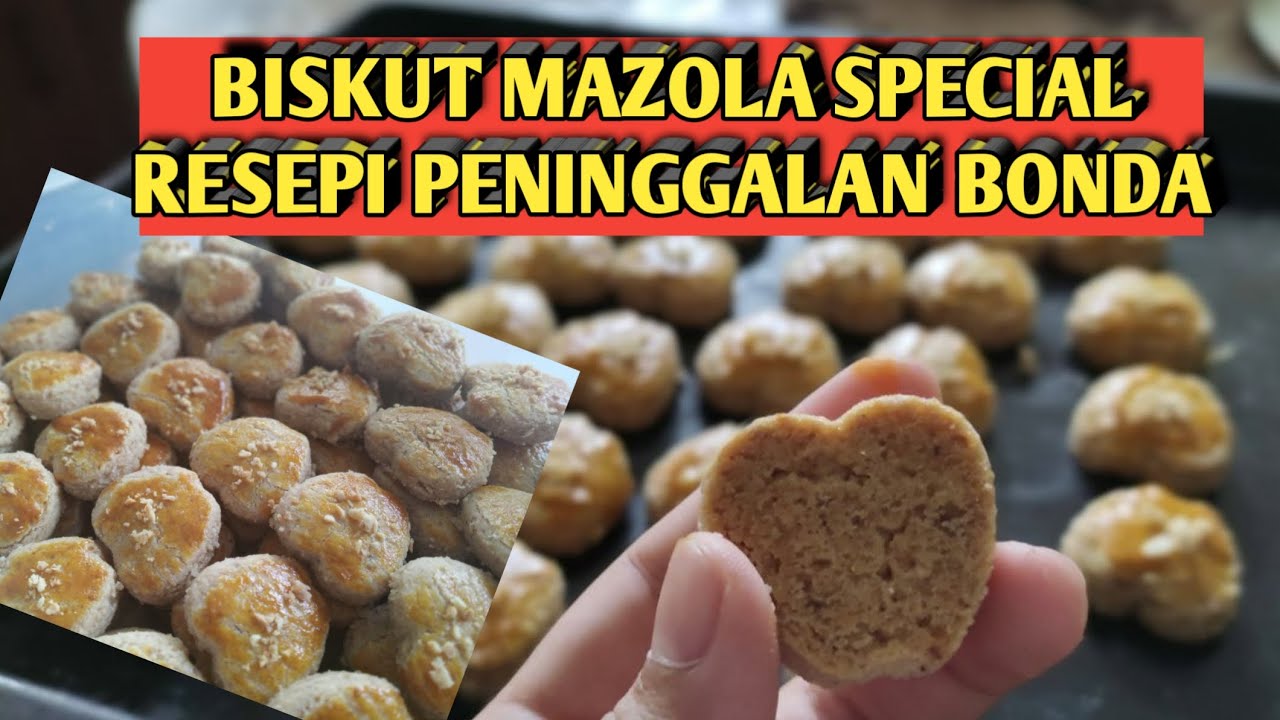 CARA MEMBUAT BISKUT MAZOLA 4 BAHAN. MUDAH, RANGUP, SEDAP. RESEPI BONDA ...