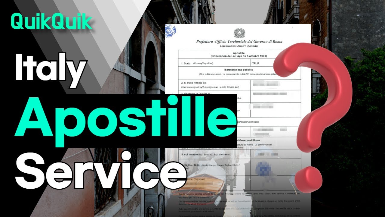 Italian Issuance Documents, Online Authentication of Apostille Required ...