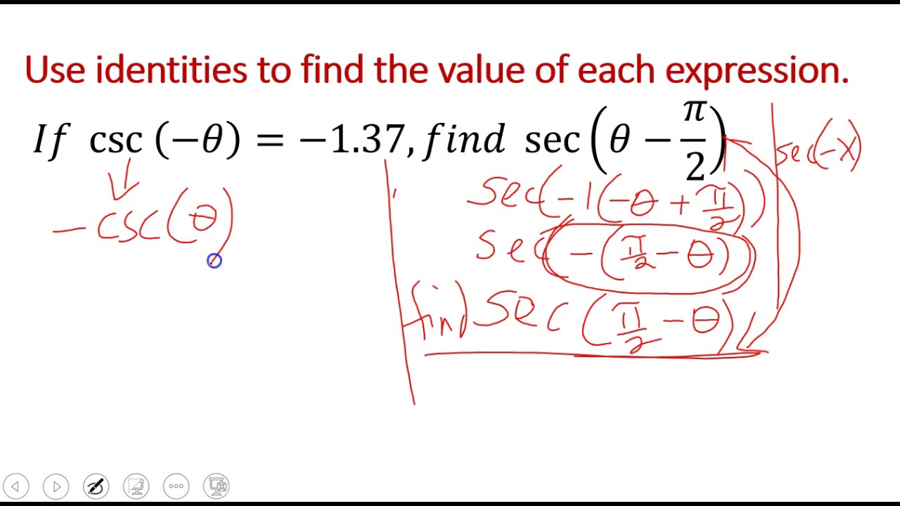 Cofunction & Even-Odd Identities - YouTube