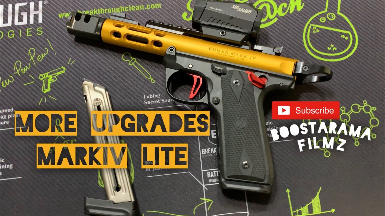 Ruger Mark IV 22/45 Lite More Upgrades - YouTube