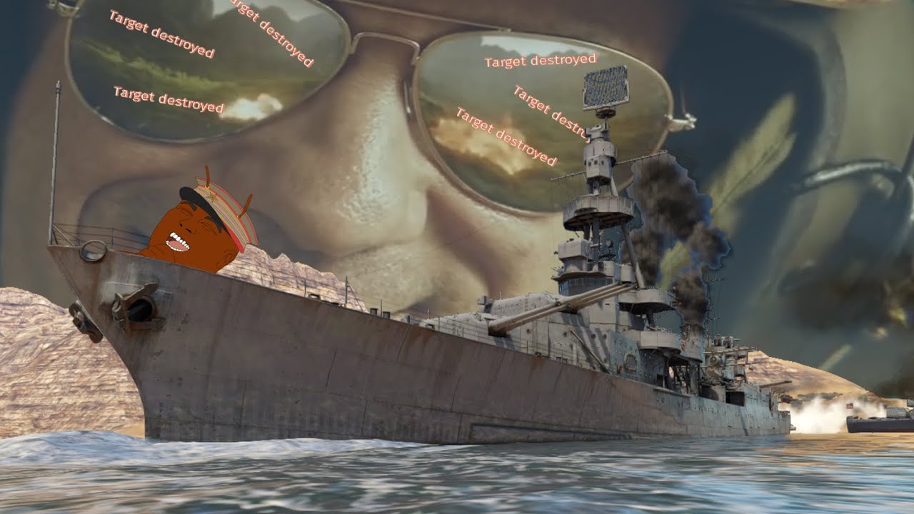 American 203mm the destroyer of BR 5.3 - YouTube