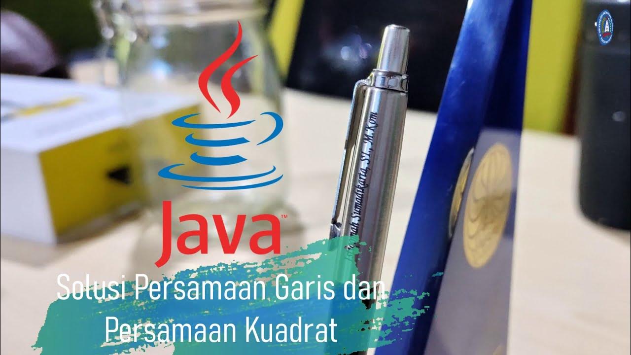 Java - Oracle #1 Getting started - Solusi Matematika - Persamaan Garis ...