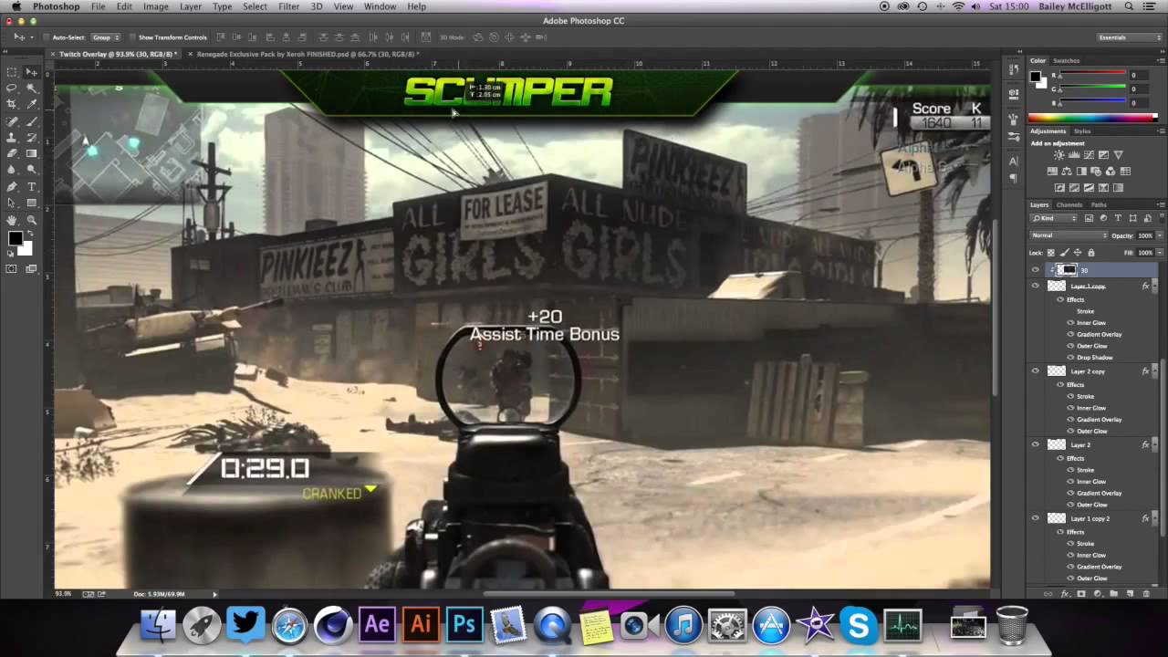 OpTic Scumper - Stream Overlay | By Sparky - YouTube