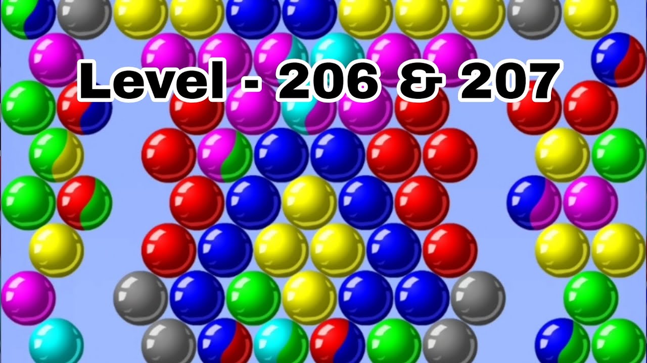 Bubble Shooter - Game Offline: Level - 206 & 207 | Best Bubble Shooter Android Gameplay - YouTube