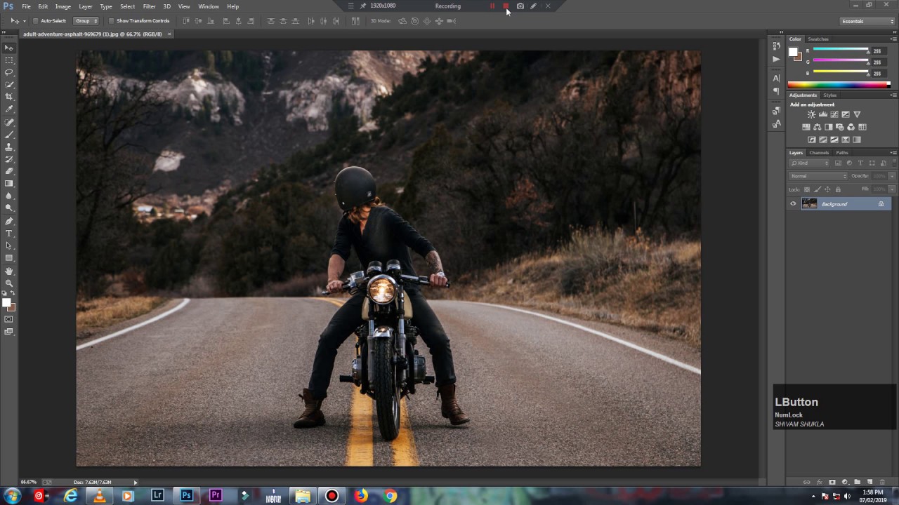 Photoshop Tranding Bike Pose Landscape Photo editing edit by | SHIVAM ...