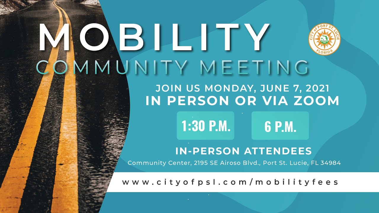 Mobility Fees | Community Meeting - YouTube