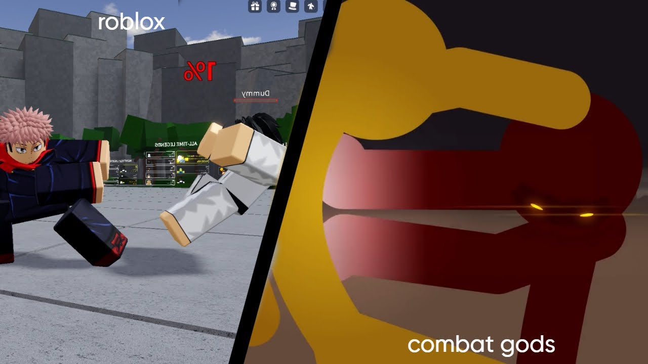 ROBLOX VS COMBAT GODS LEGENDARY BATTLEGROUND - YouTube