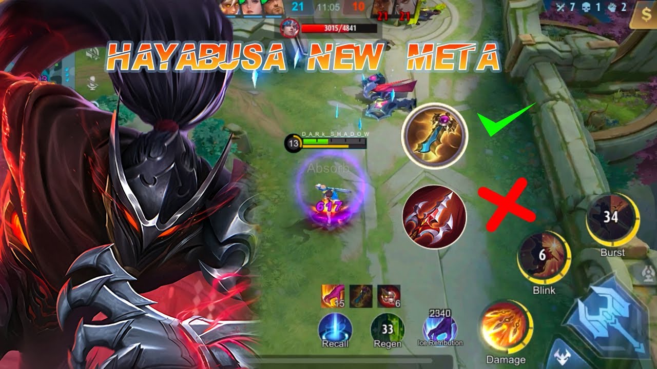 Fast Shadow Ninja, NEW META BUILD [ Top Global Hayabusa ] - Mobile ...