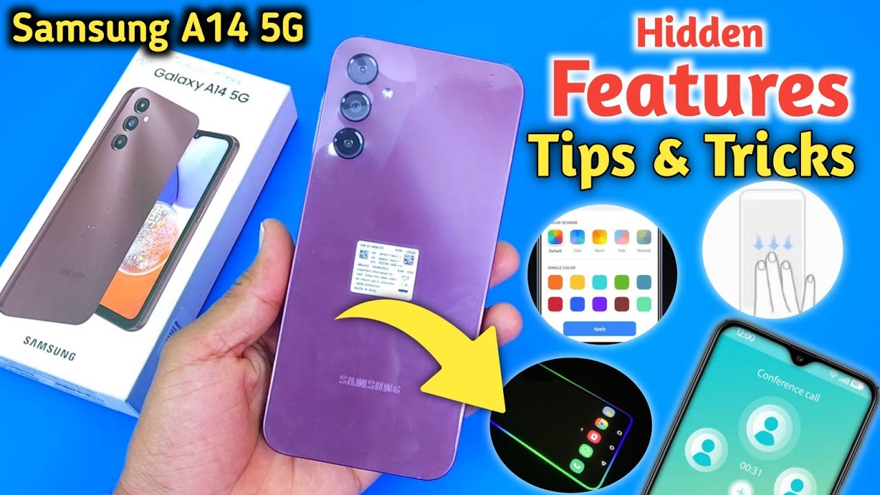 Samsung A14 Smart touch features, Smart wake settings, smart screen on ...