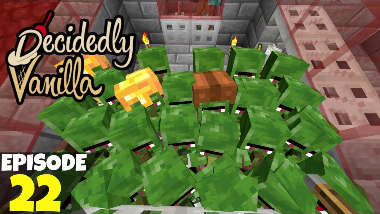 Decidedly Vanilla S5 Ep22 The Best Use For Bad Villagers! A Minecraft ...