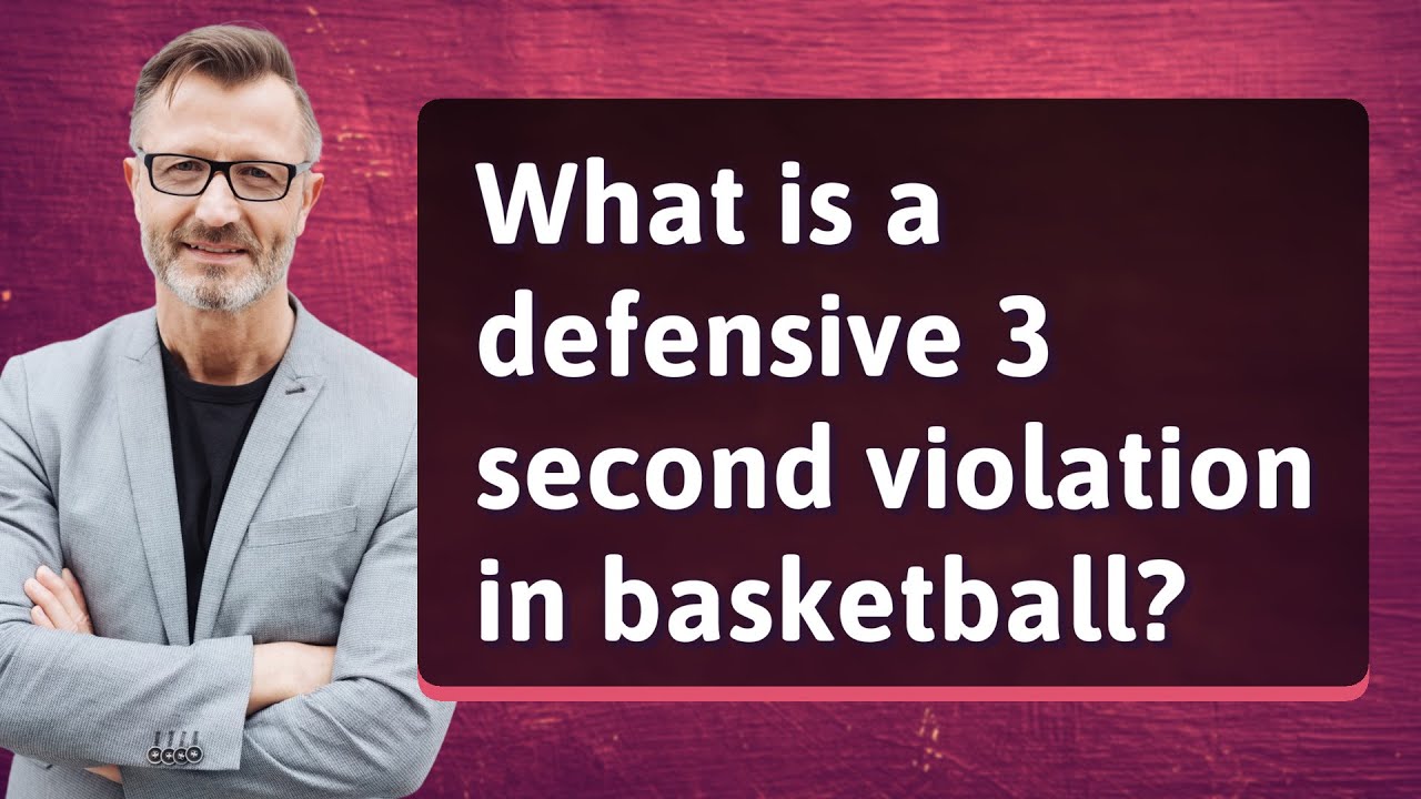 What is a defensive 3 second violation in basketball? - YouTube