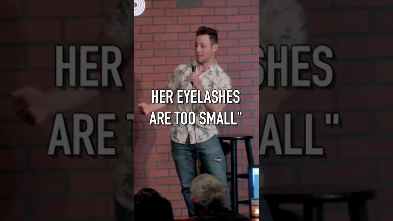 Fake eyelashes are so unnecessary 😂 #comedy #standup #standupcomedy # ...
