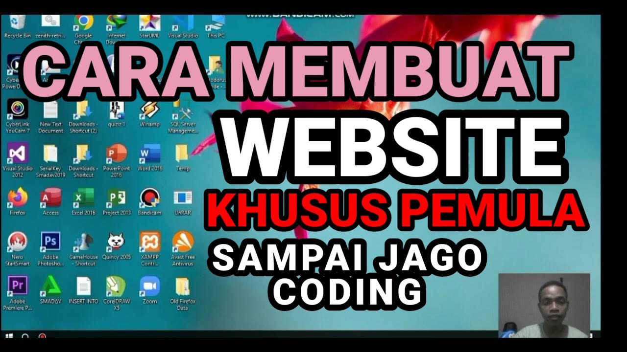 CARA MEMBUAT WEBSITE UNTUK PEMULA SAMPAI BISA CODING - YouTube