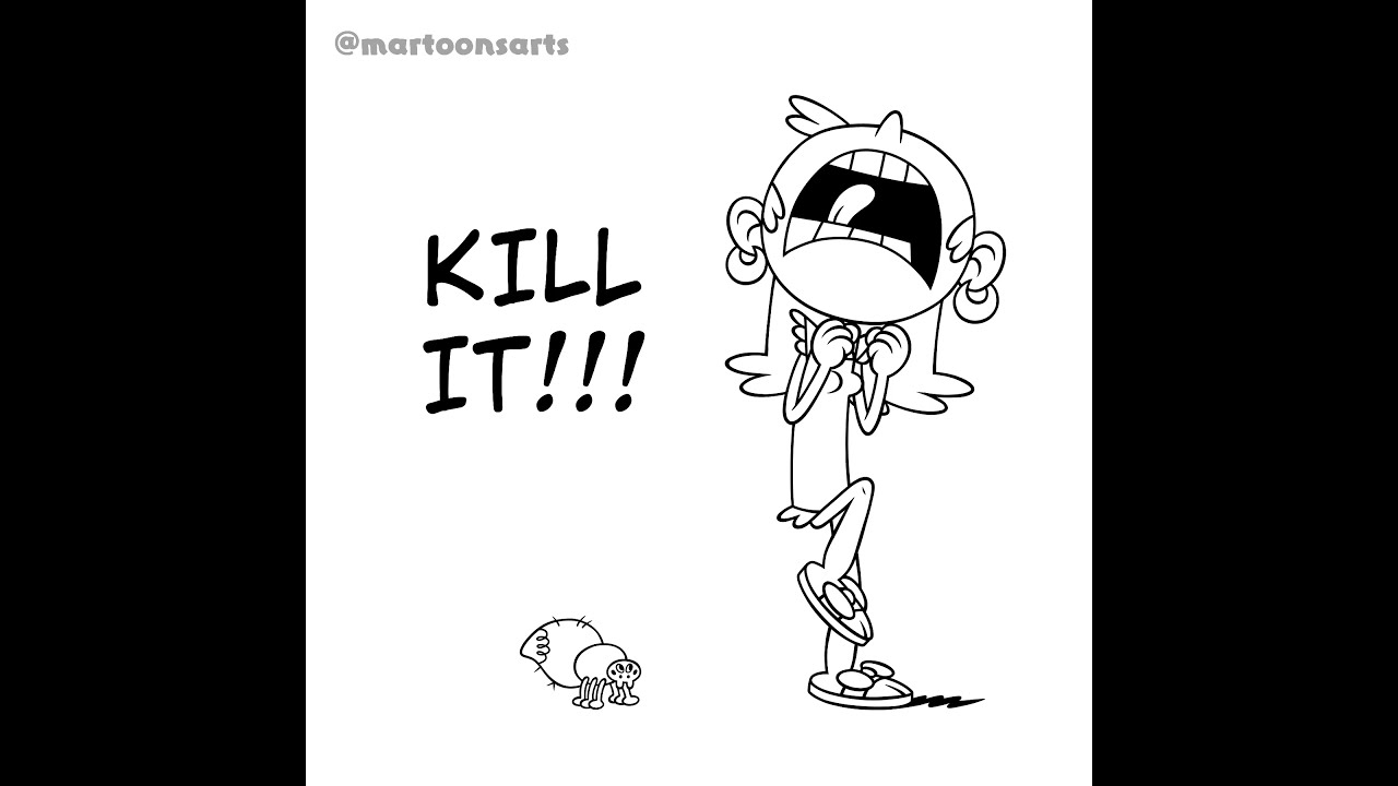 The Loud House Animatic: "There's a Spider!" - YouTube