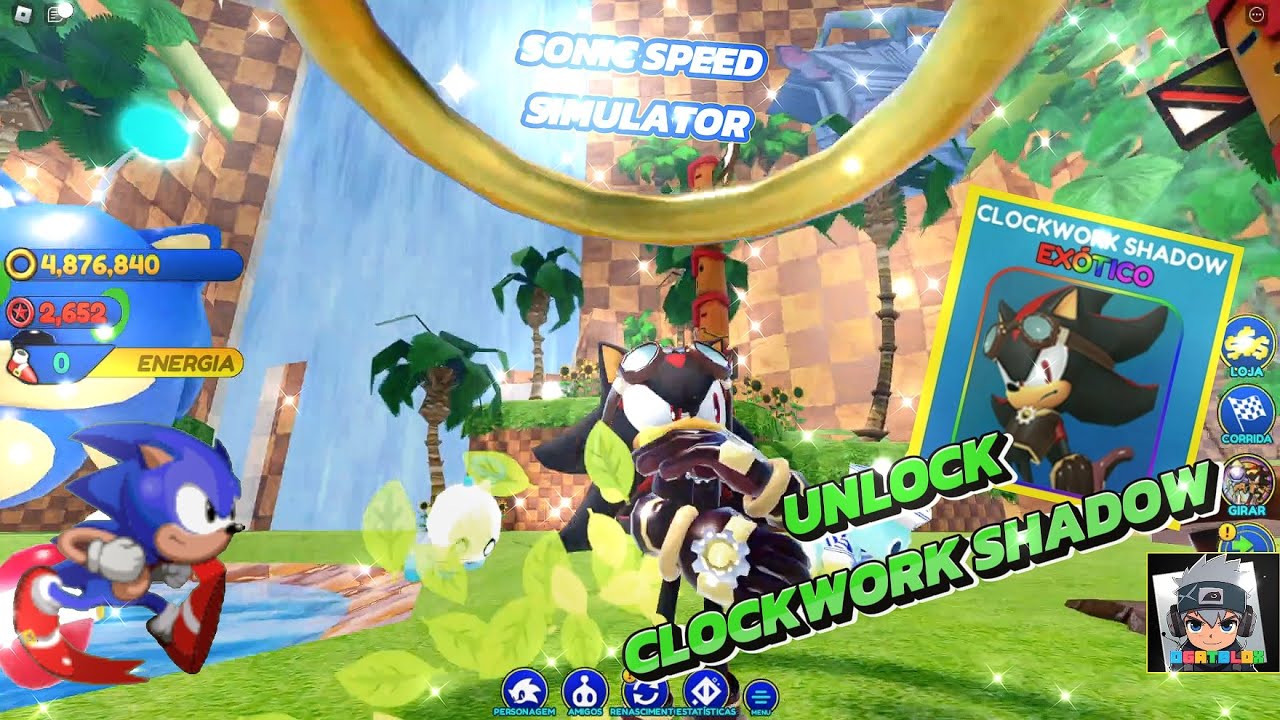 Novo CLOCKWORK SHADOW Update - Mapa Tornado Assalto Sonic Speed ...