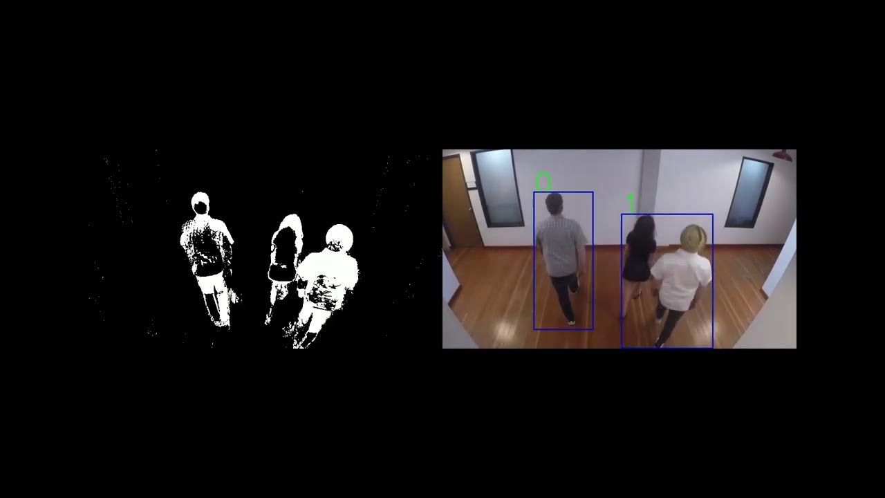 OpenCV Python - Background Subtraction 테스트 영상 - YouTube