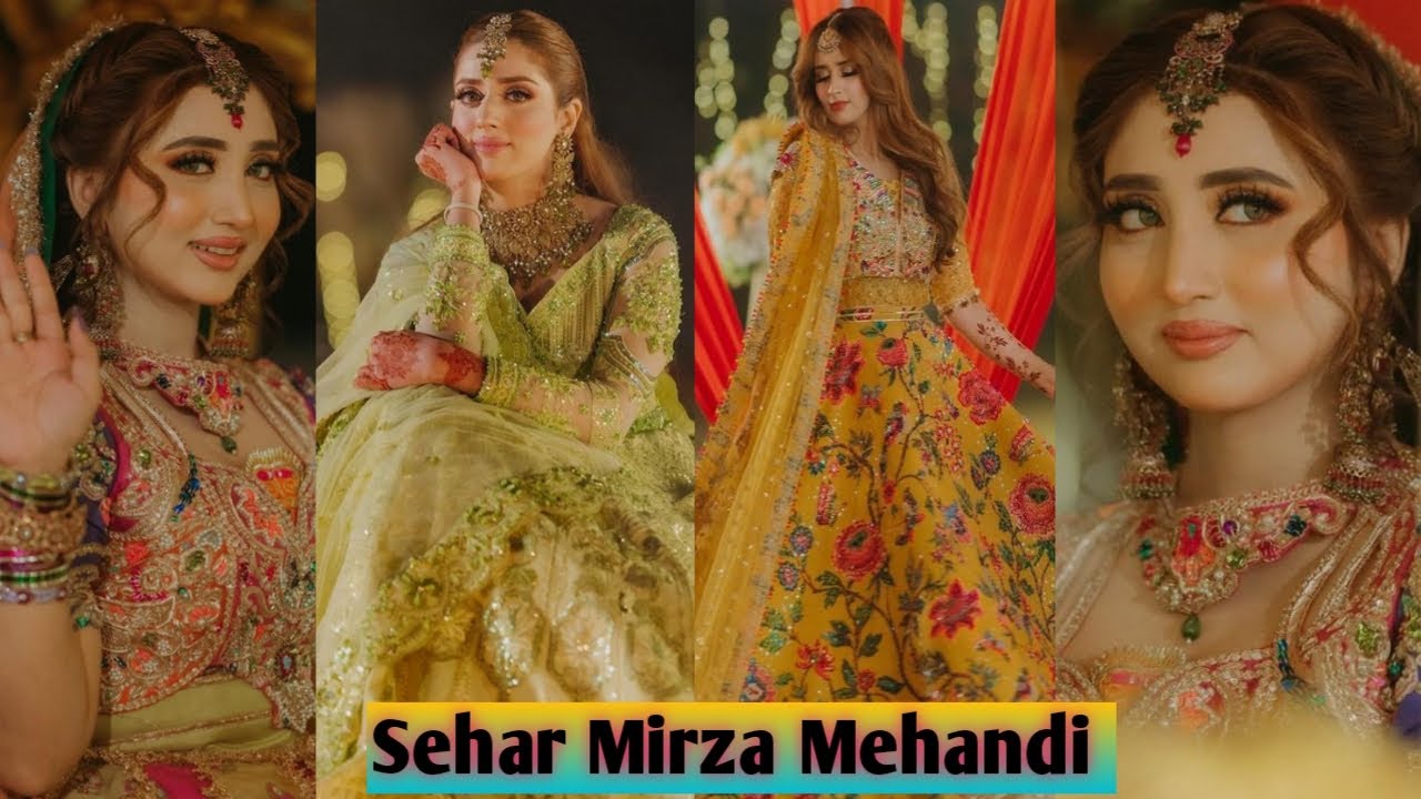 sehar Mirza Mehandi || Alishba anjum jannat mirza Dance performance ...