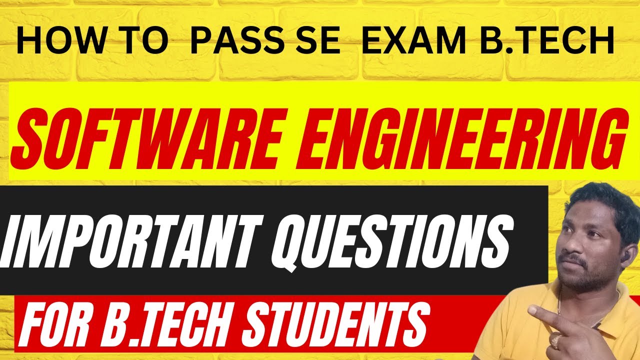 Software Engineering Important QuestionS unit wise || #se ||#jntuh ||# ...
