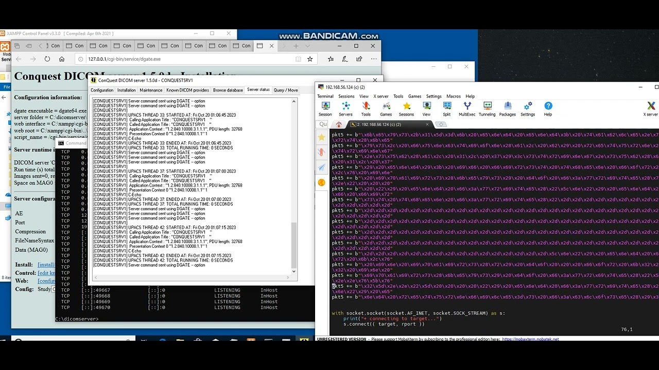 Preauth RCE In ConQuest DICOM Server 1 5 0d Demo From THS2023 preauth-rce-in-conquest-dicom-server-1-5-0d-demo-from-ths2023