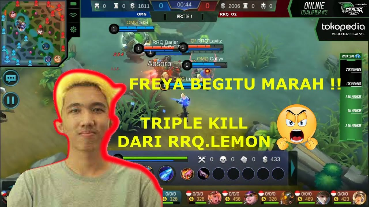 RRQ.O2 VS TEAM OMG | Online Qualifier #2 Garuda Cup Mobile Legends ...