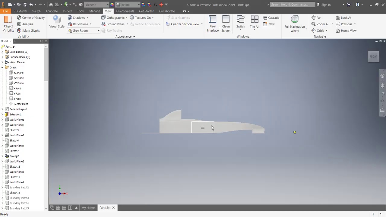 Finished Front Wing, Moving to Chasis - F1 car using Autodesk Inventor ...